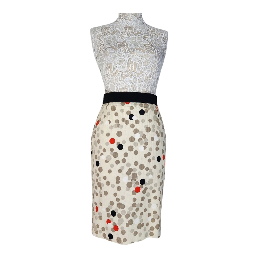 Max Mara Studio Polka Dot Pencil Skirt Size 8 - Gem